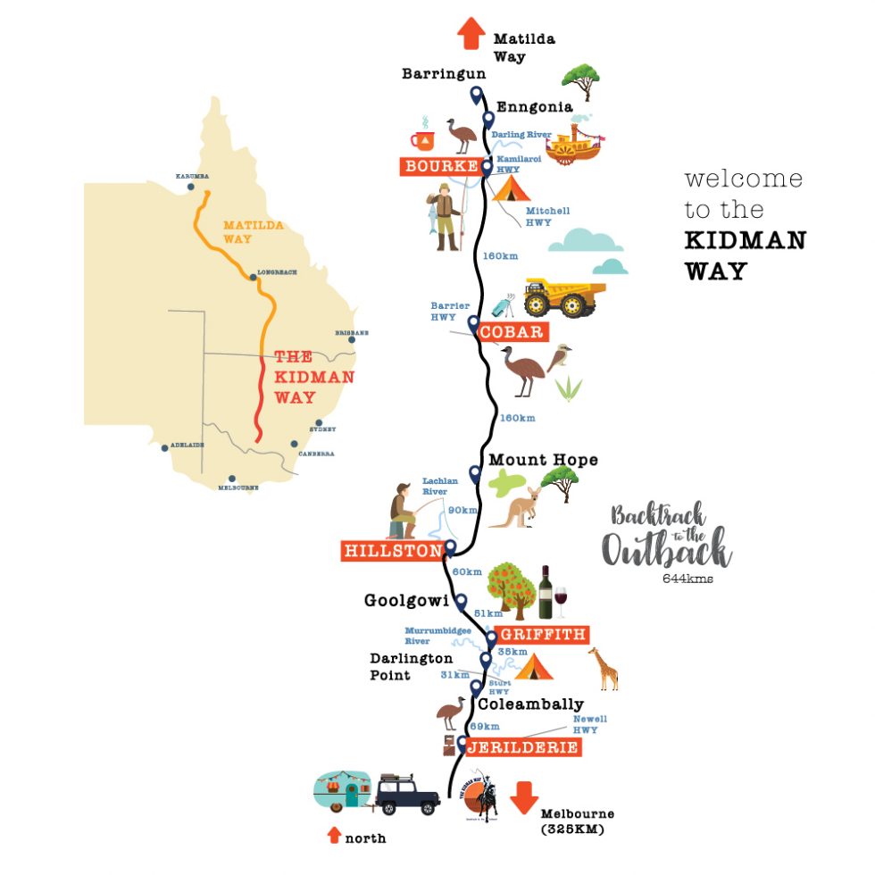 Map - Kidman Way
